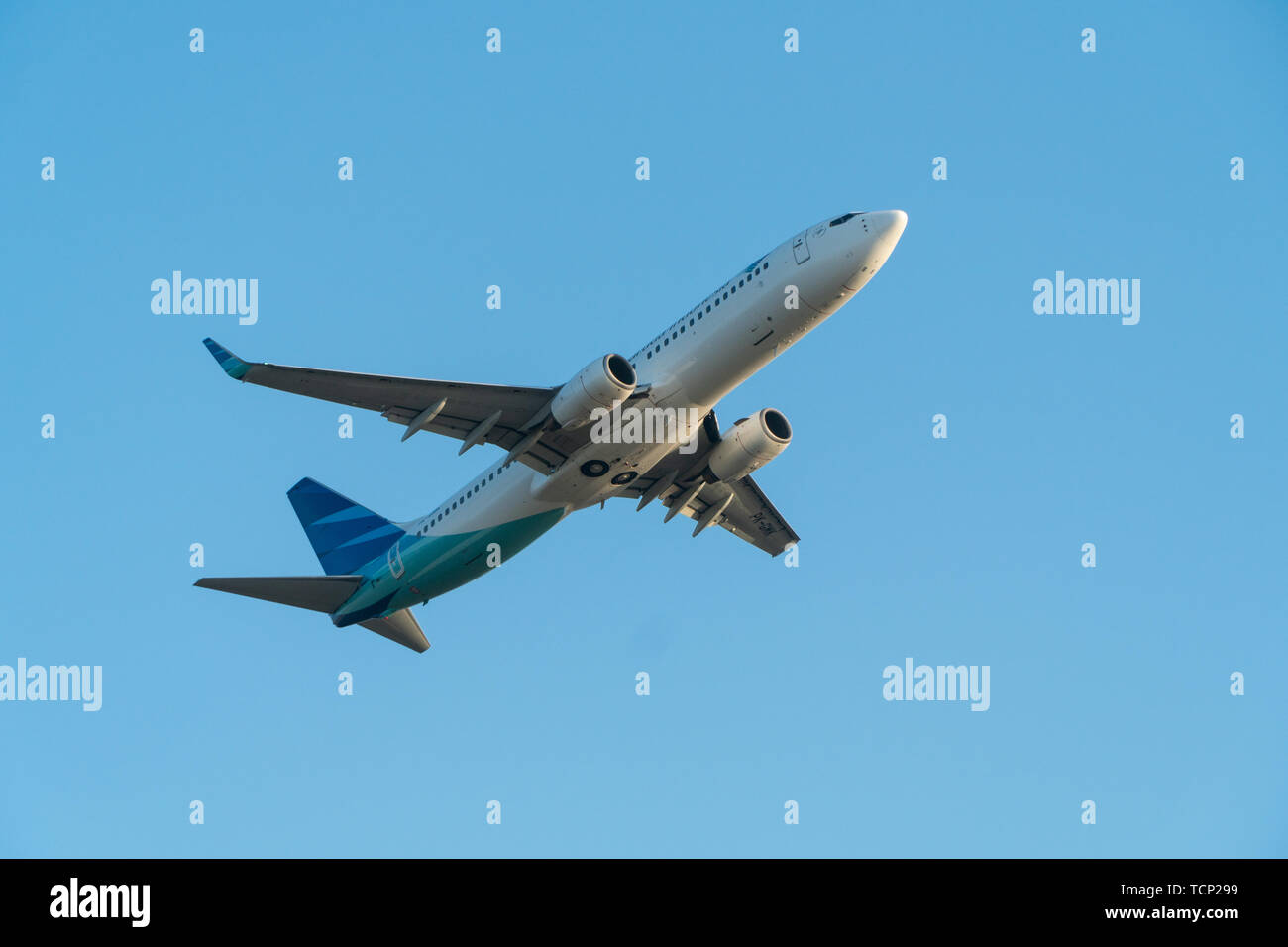 BALI/INDONESIA-JUNE 06 2019: Garuda Indonesia, one of the airlines in ...