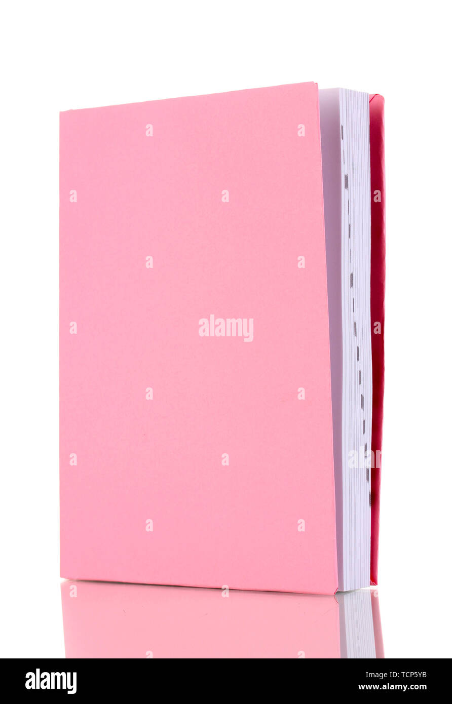 Pink book isolated on white Stock Photo - Alamy