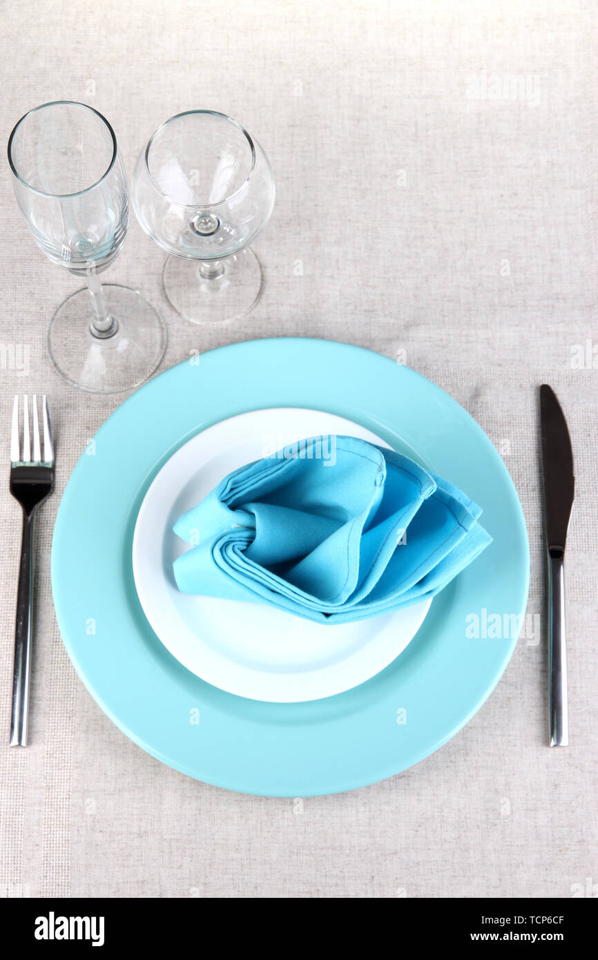 Table setting festive table Stock Photo - Alamy