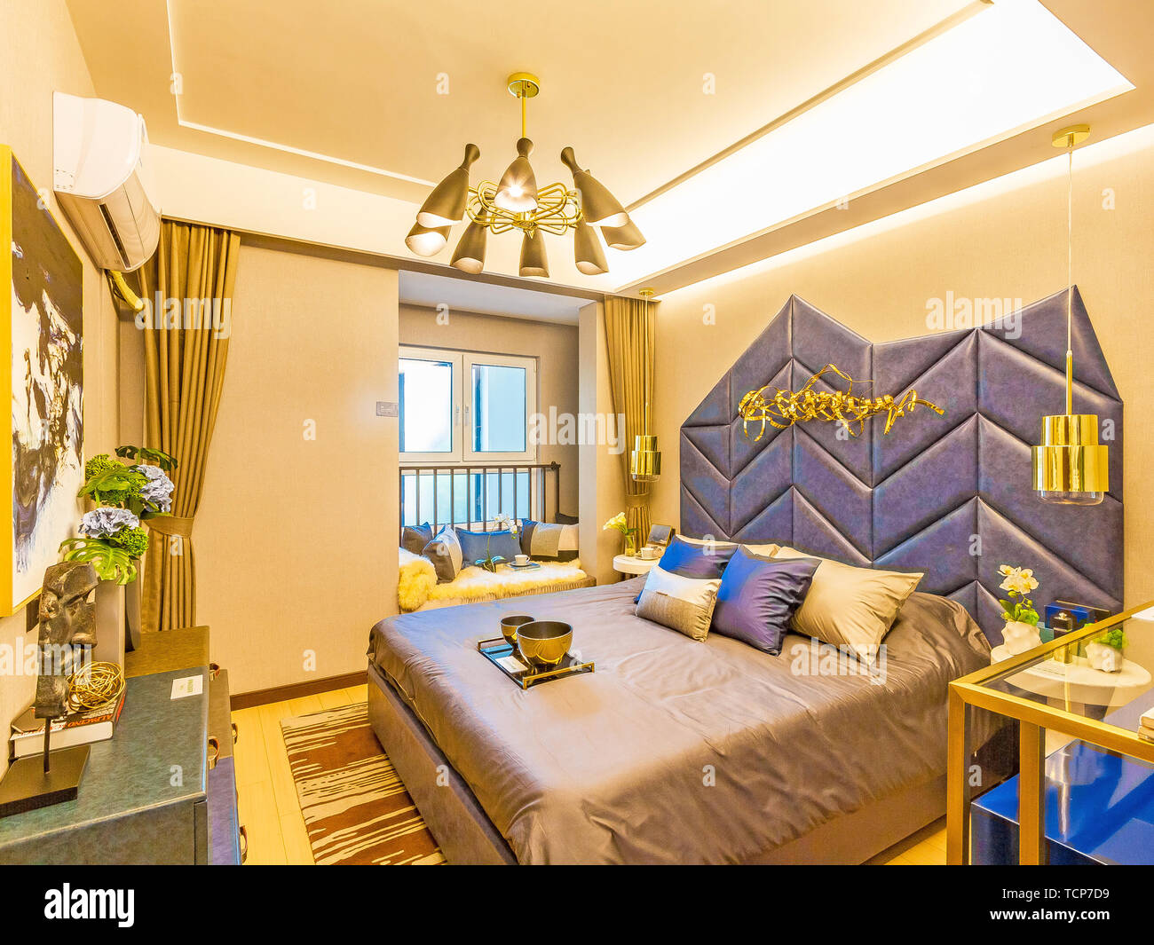 Bedroom, sleep, comfortable and comfortable rest environment, different ...