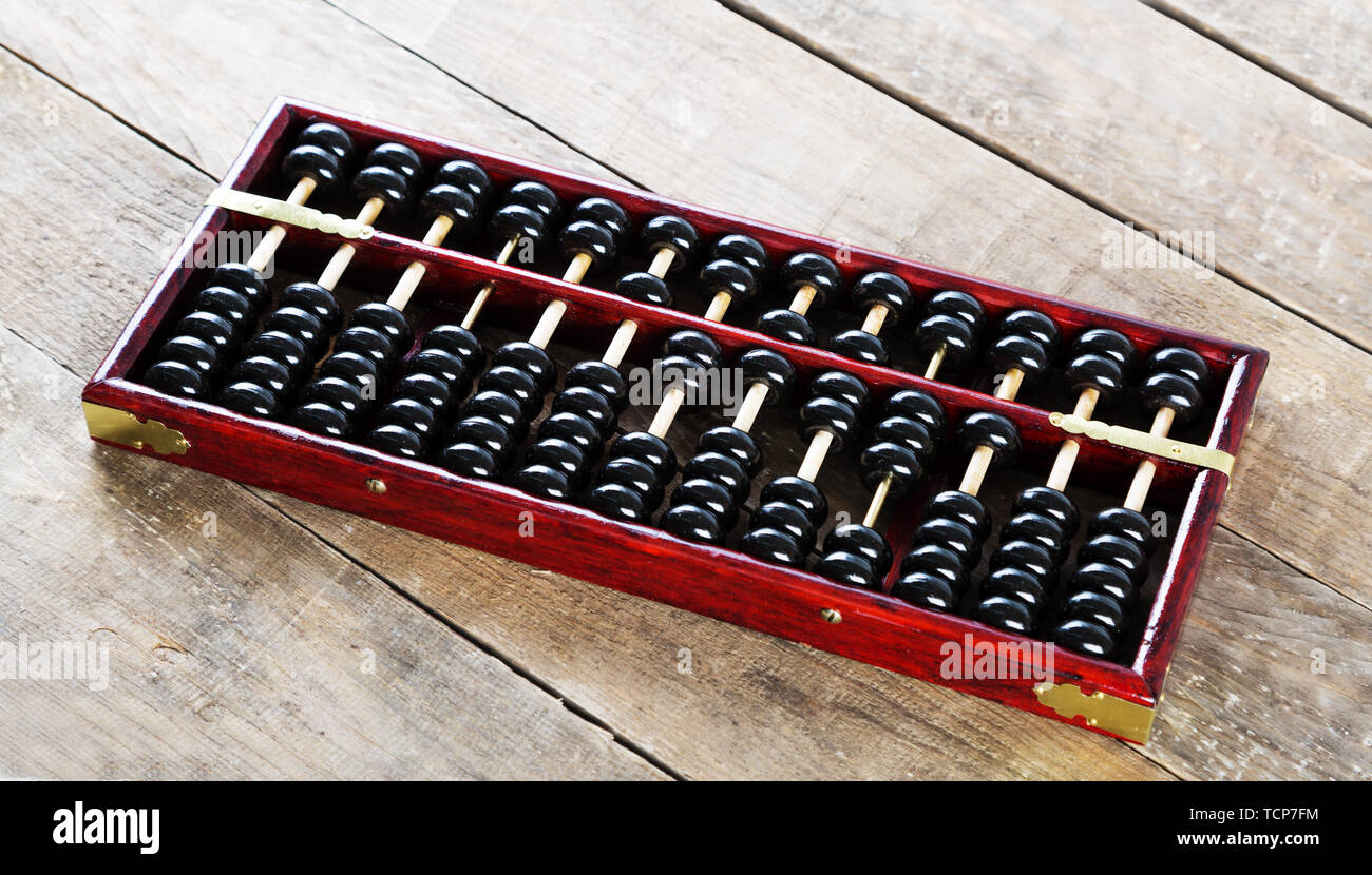 The abacus on the table Stock Photo - Alamy