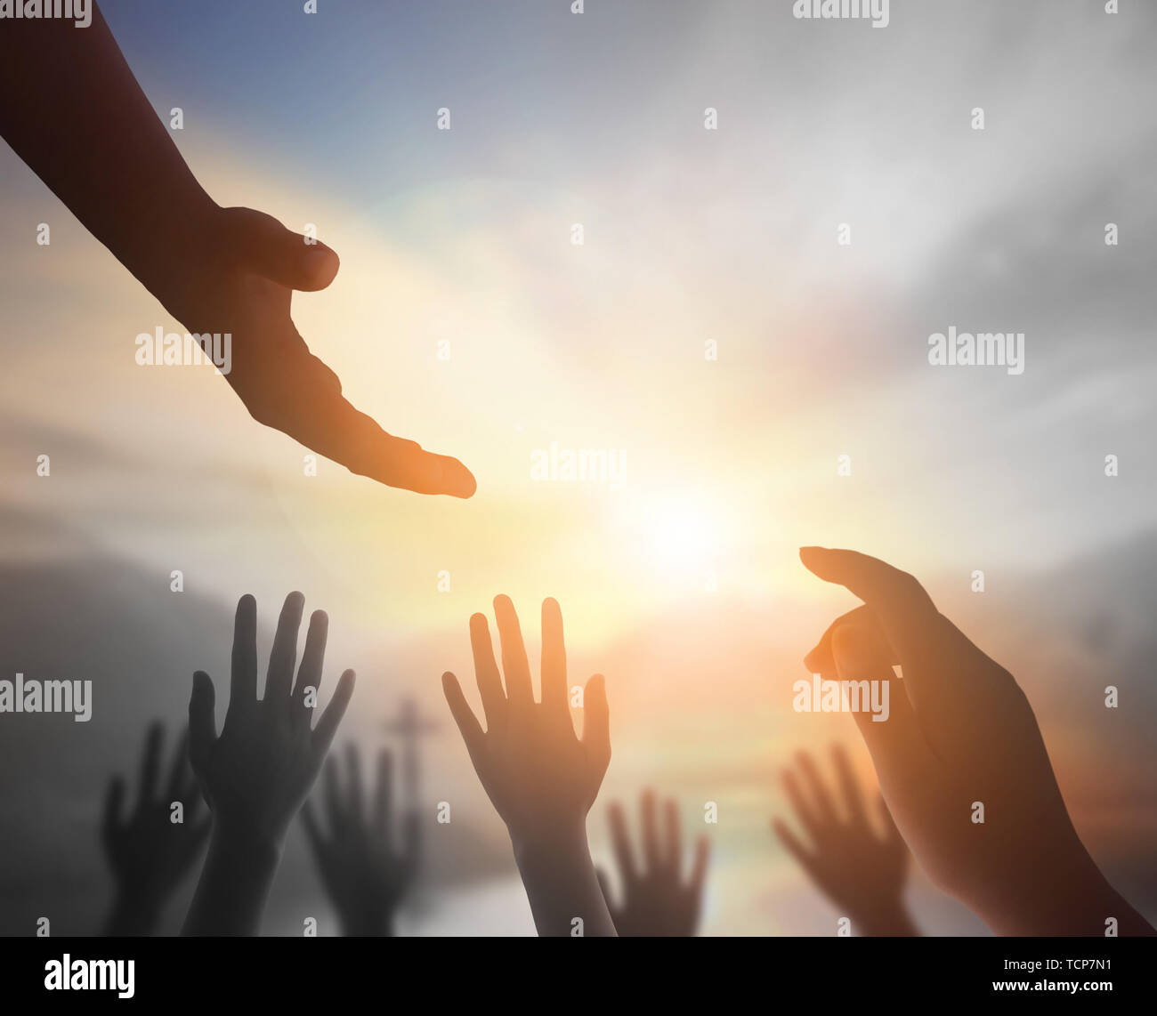 Hand to help Stock Photo - Alamy