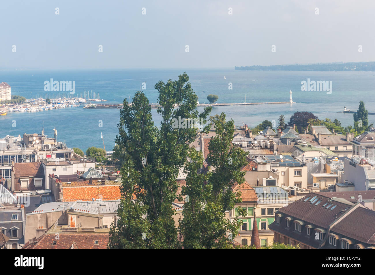 Small town, urban scenery in Europe Stock Photo - Alamy