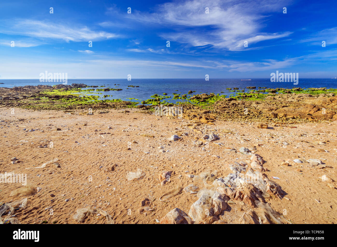 The blue sea Stock Photo - Alamy