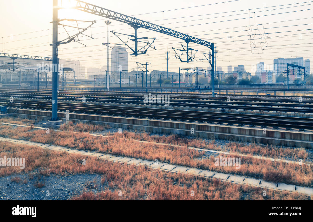 high-speed railway station Stock Photo - Alamy