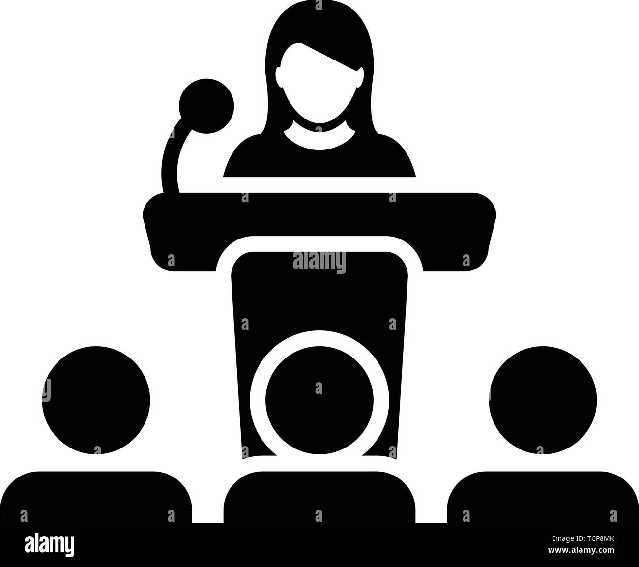 Public Speaker Icon Public Speaker Icon Stock Illustration