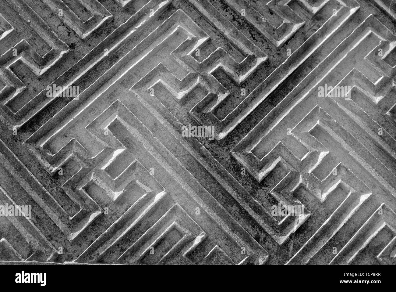 Decorative stone carving pattern of ancient Chinese architecture Stock ...