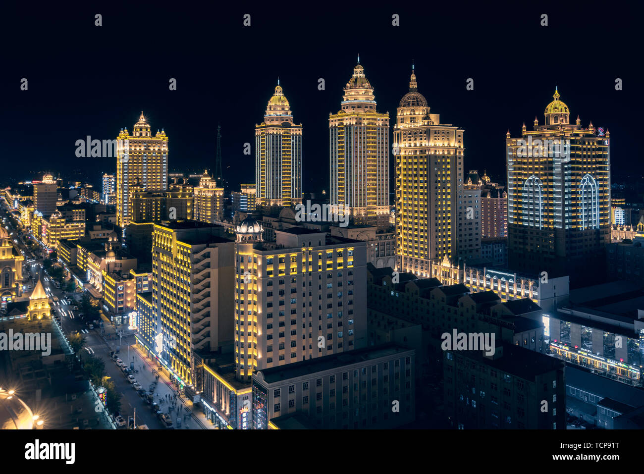 Brilliant night view of Manchuria Stock Photo - Alamy