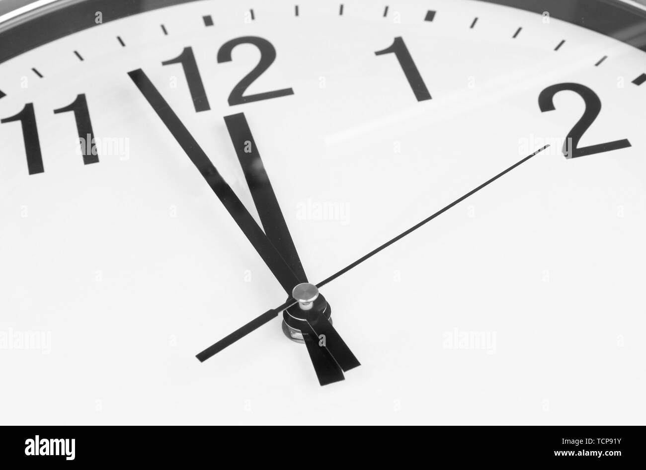 round office clock close up Stock Photo - Alamy