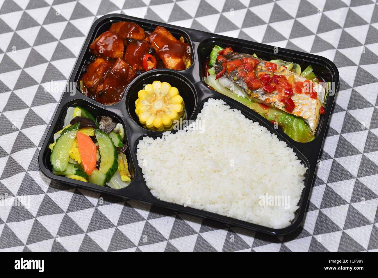 Fast food package, high-speed rail Stock Photo - Alamy