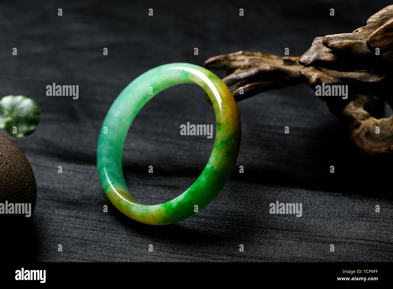 Collection-grade three-color jade bracelet Stock Photo - Alamy