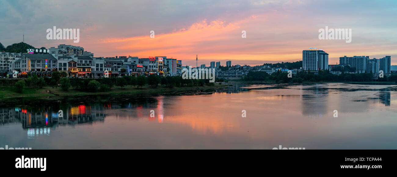 The scenery of ancient Huizhou Stock Photo - Alamy
