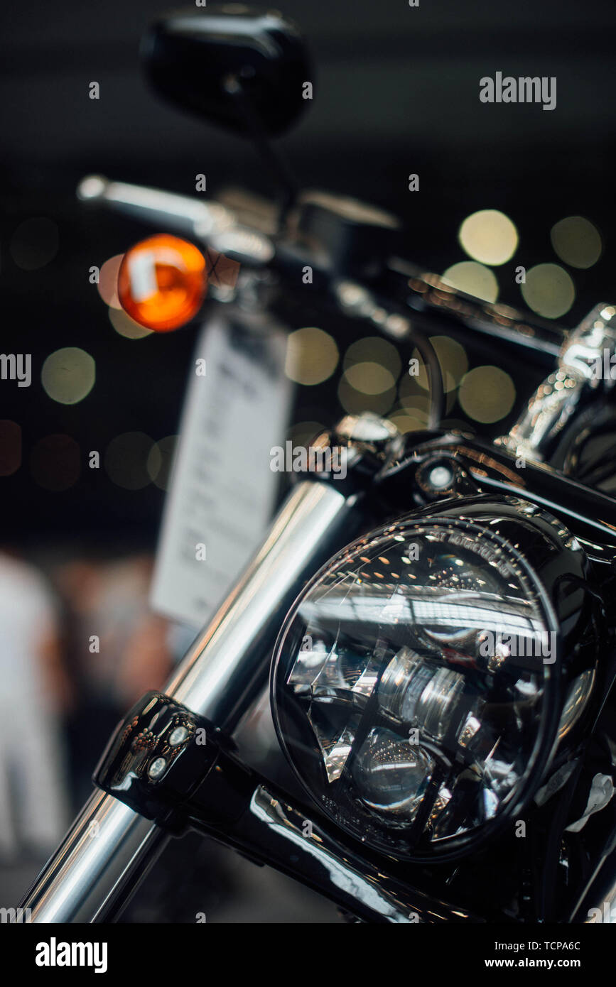 Motorcycle headlights hi-res stock photography and images - Alamy