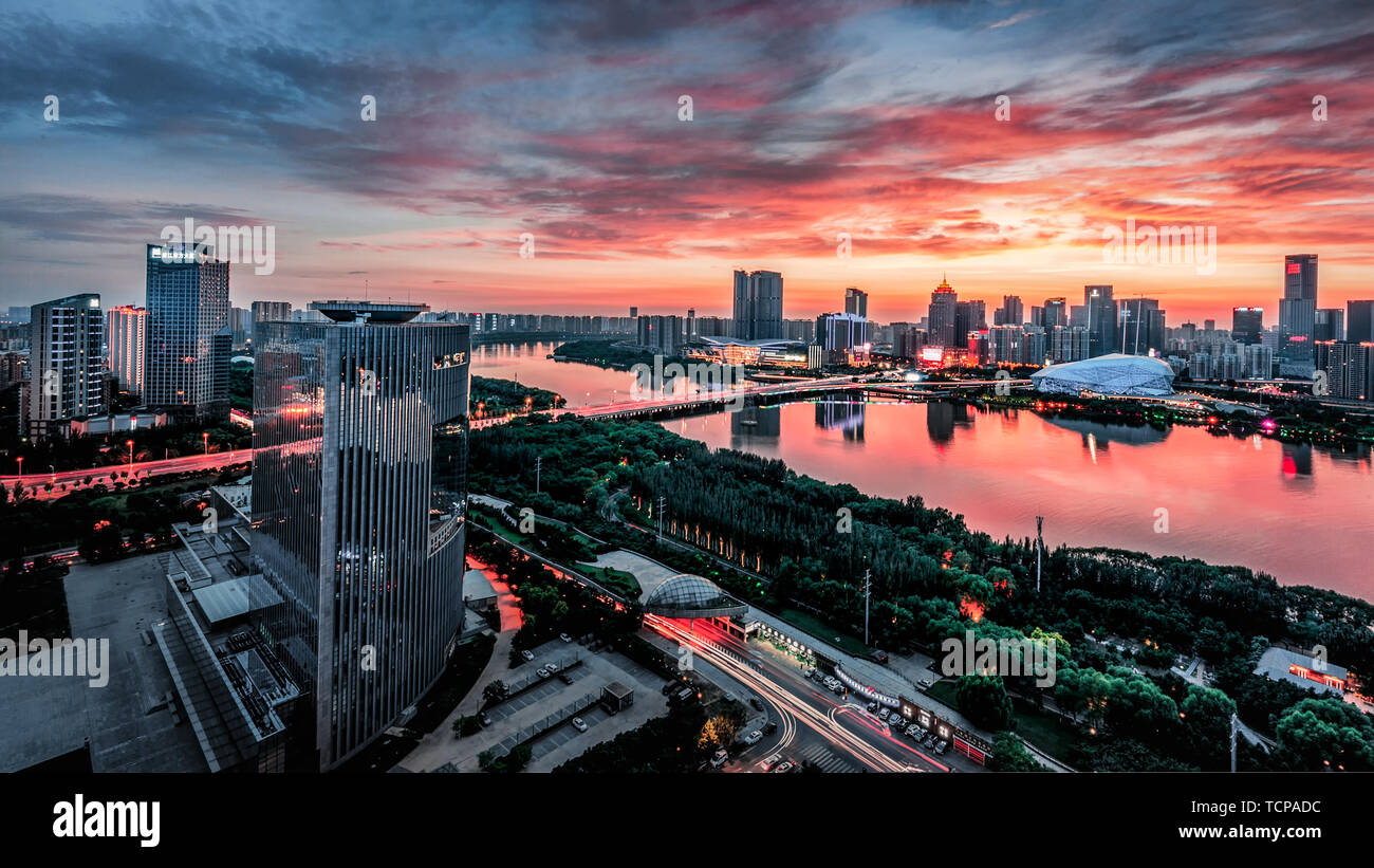 Hun River on both sides of a river in Shenyang Stock Photo - Alamy