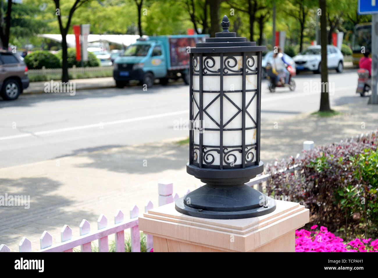 Lighting facilities and street scenery lamps hi-res stock photography ...