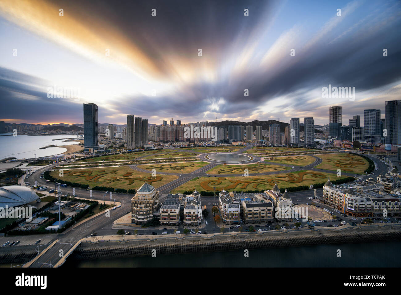 Dalian xinghai square Stock Photo - Alamy