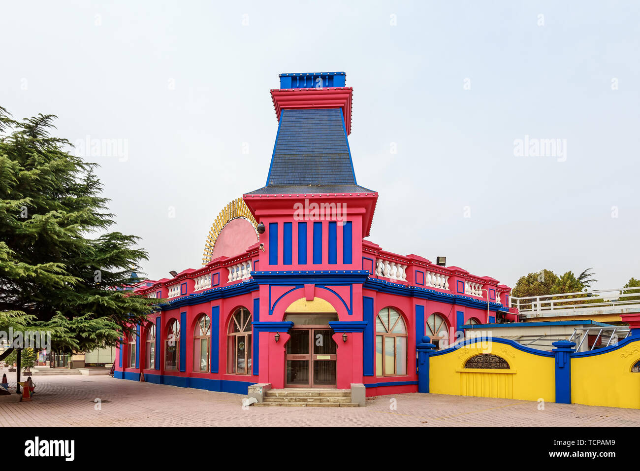 Amusement park characteristic architecture Stock Photo - Alamy