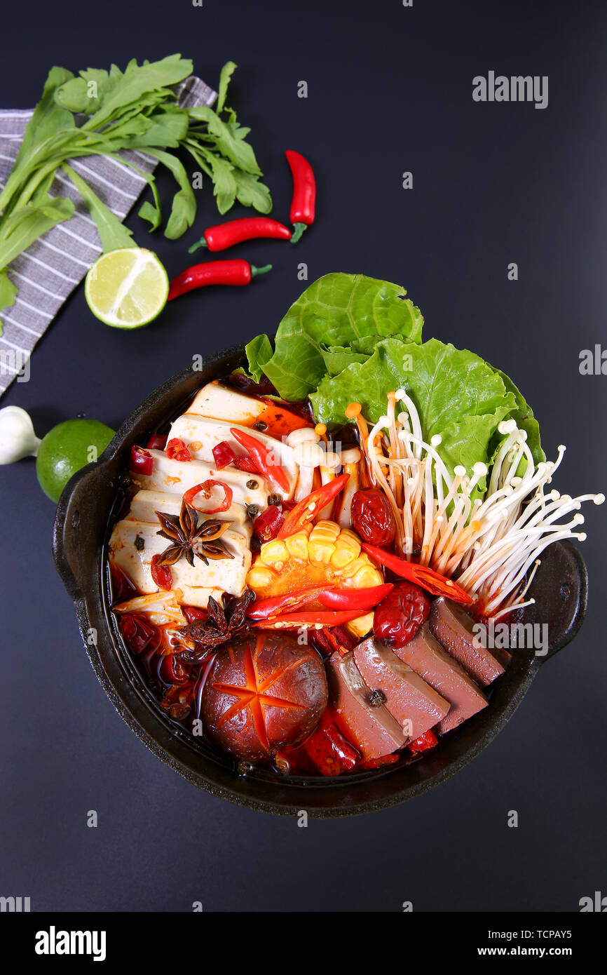 Rinse hot pot lamb roll hi-res stock photography and images - Alamy