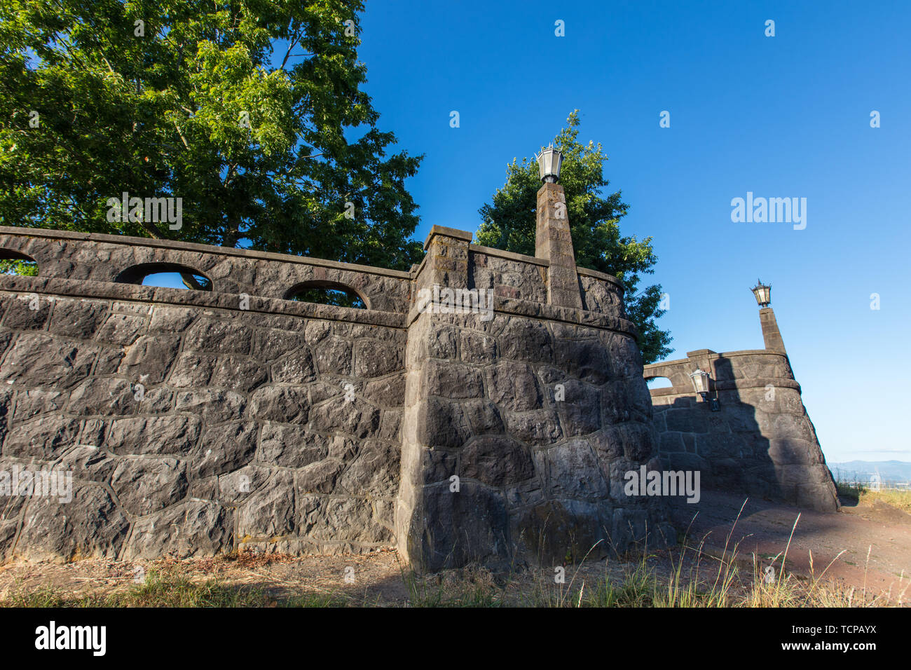 Rocky Butte Historic Building in Portland, United States Stock Photo ...