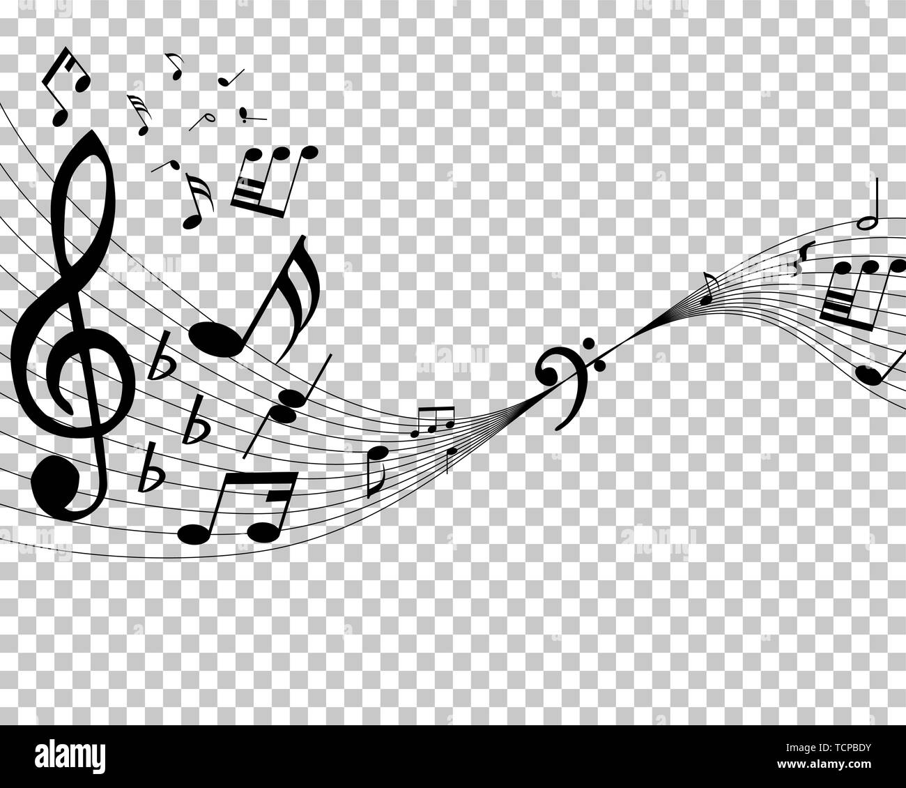 Vector Notes Design With Transparency Grid on Back. Vector Illustration ...