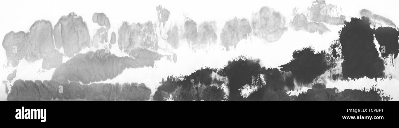 Abstract landscape ink background Stock Photo - Alamy