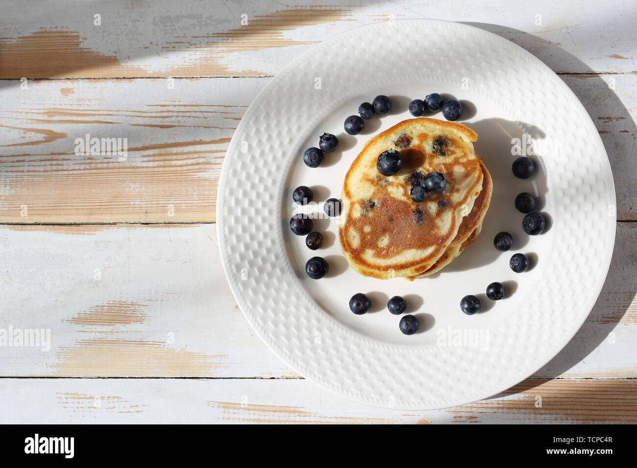 Traditional home-made pancakes, sweet, nutritious breakfast. horizontal ...