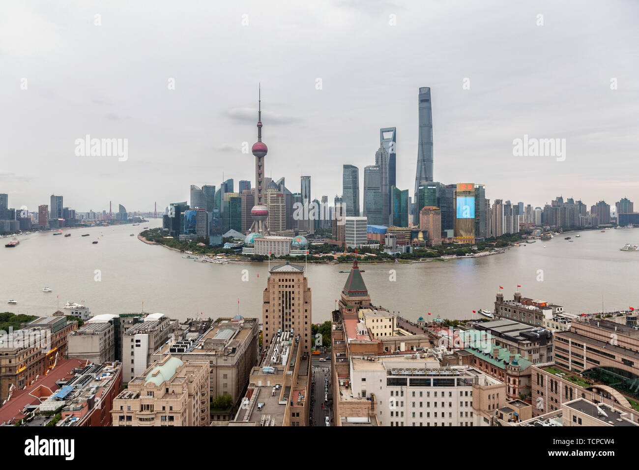 Shanghai Lujiazui background diagram can be used for exhibition ...