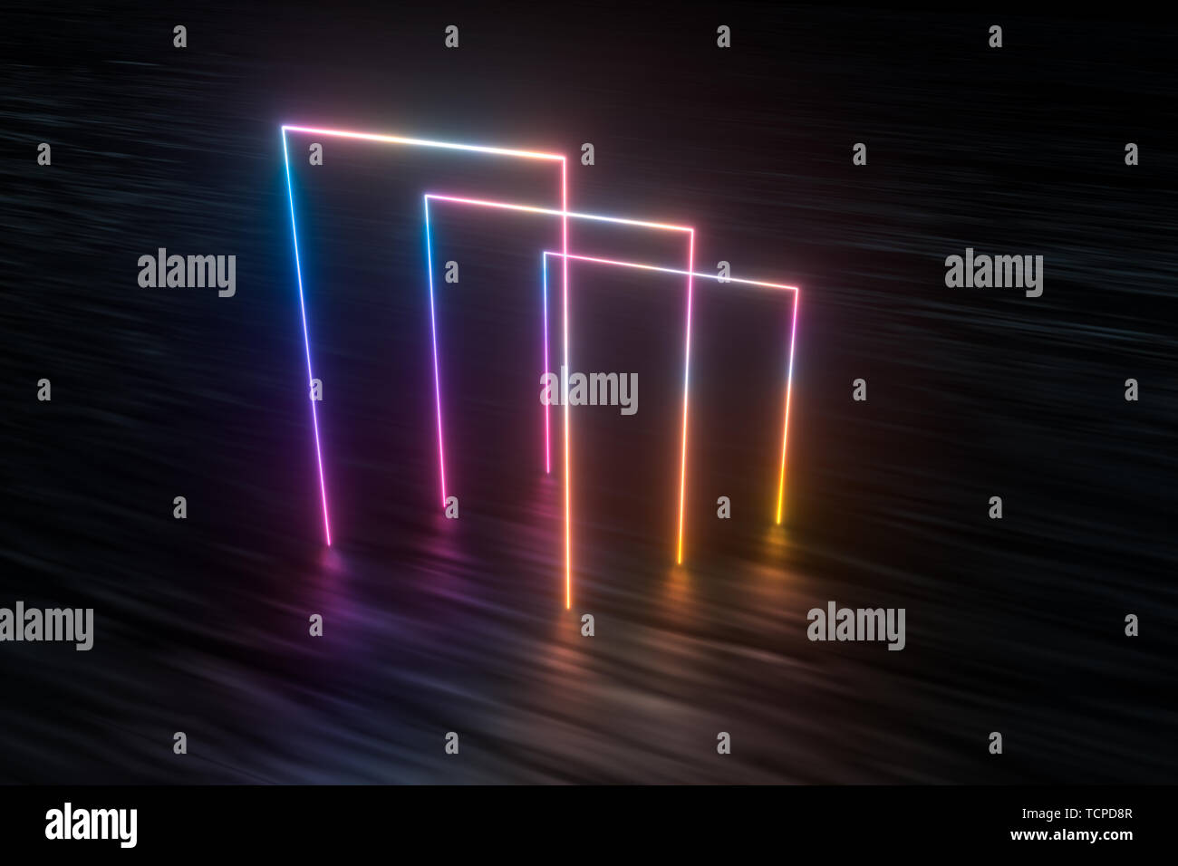 Colorful magic glowing lines background, 3D rendering Stock Photo - Alamy