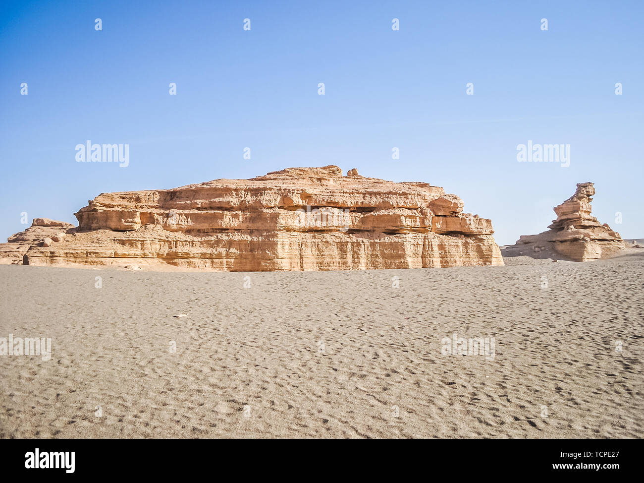 Gobi Scenery of Yadan Geopark, Dunhuang, Gansu Province Stock Photo - Alamy