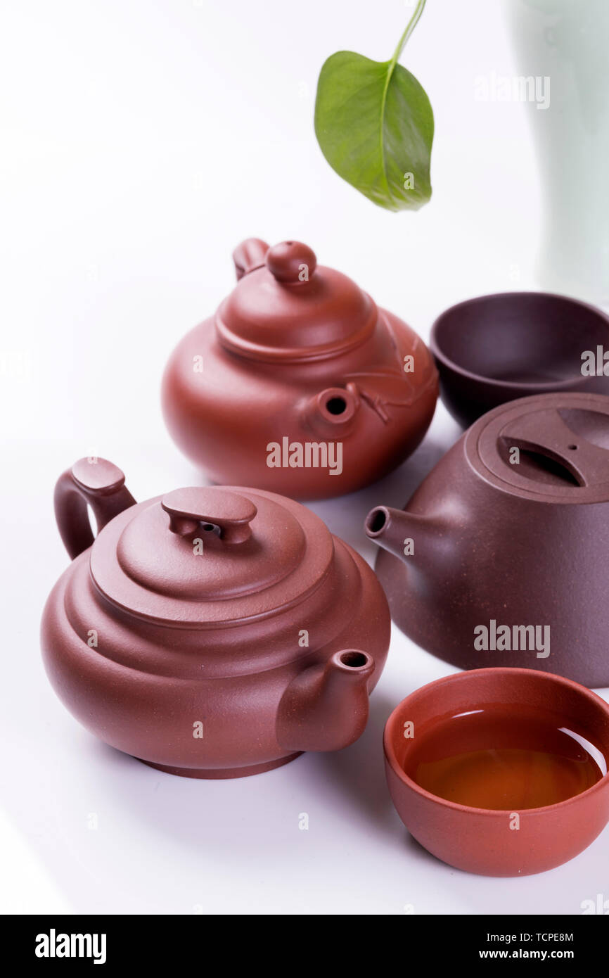 purple sand tea set Stock Photo - Alamy