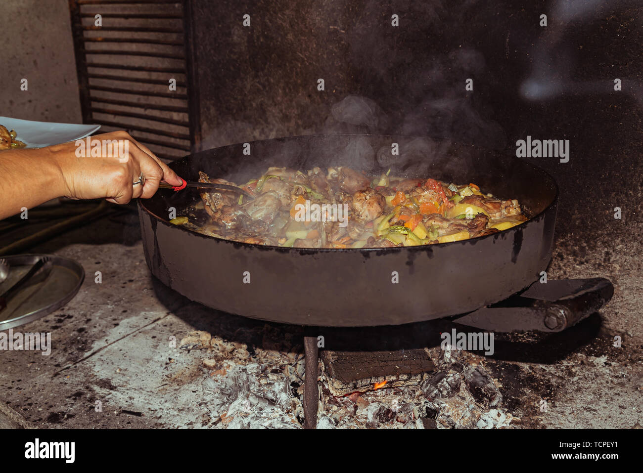 food to the plow disk typical of Argentine gastronomy Stock Photo - Alamy