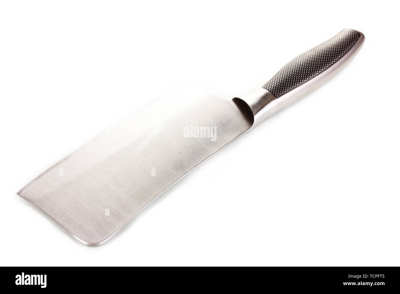 Cleaver isolated on white Stock Photo - Alamy