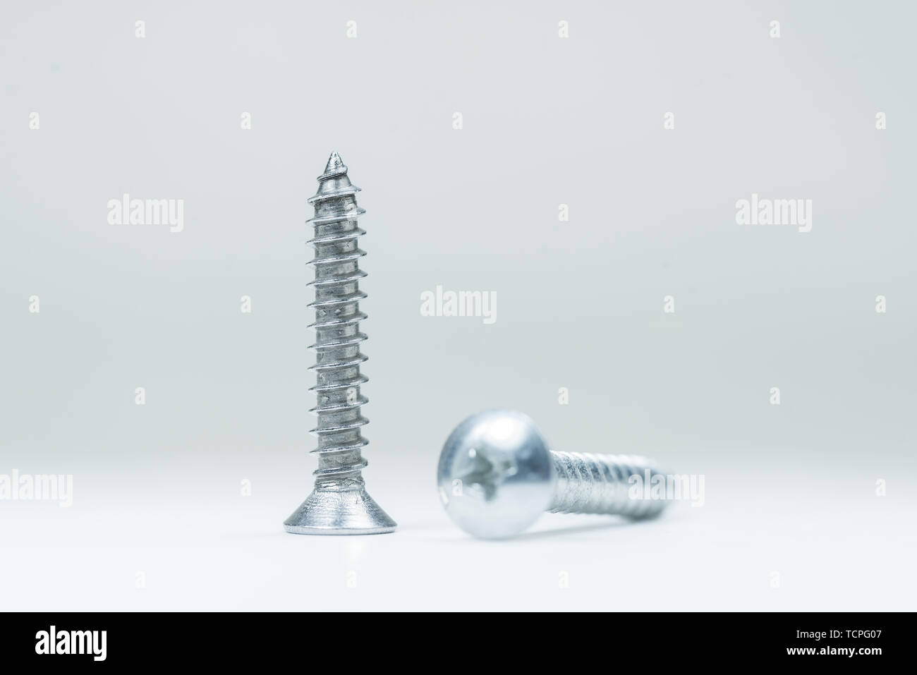 Screws isolated on white background Stock Photo - Alamy