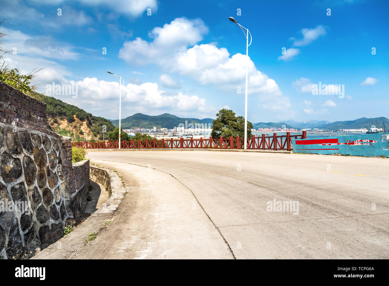 Seaside Circular Road Stock Photo - Alamy