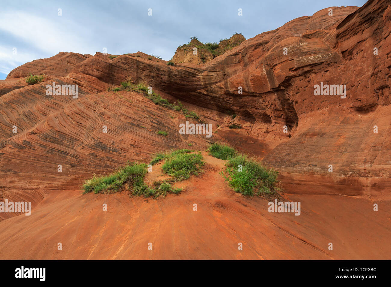 jingbian wave valley Stock Photo - Alamy