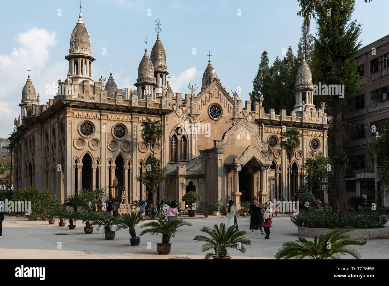 Wuhan hankou gude temple religious architecture hi-res stock ...