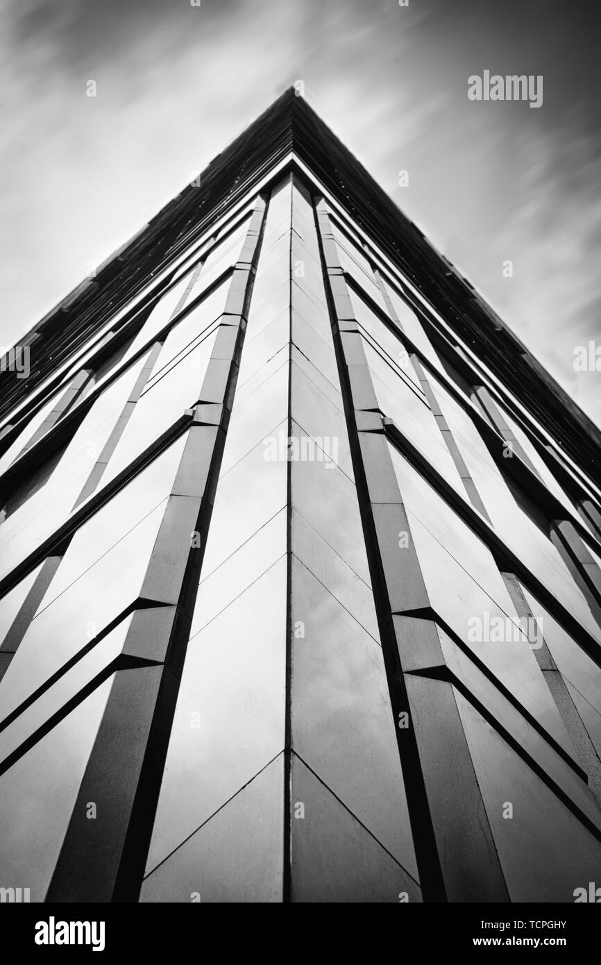 Symmetrical angle architecture Stock Photo - Alamy