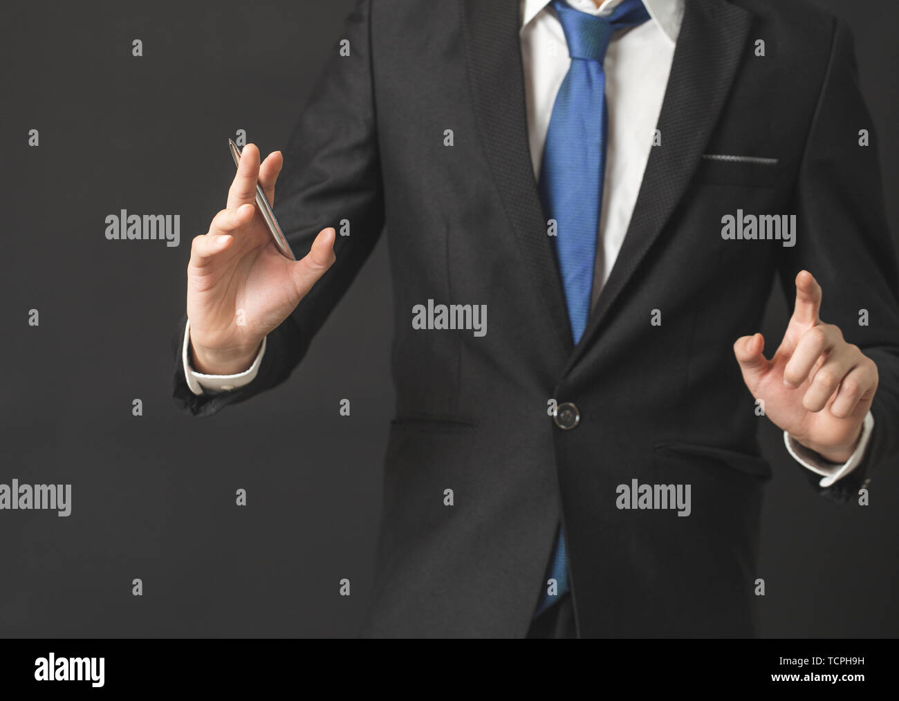Business people gestures Stock Photo - Alamy