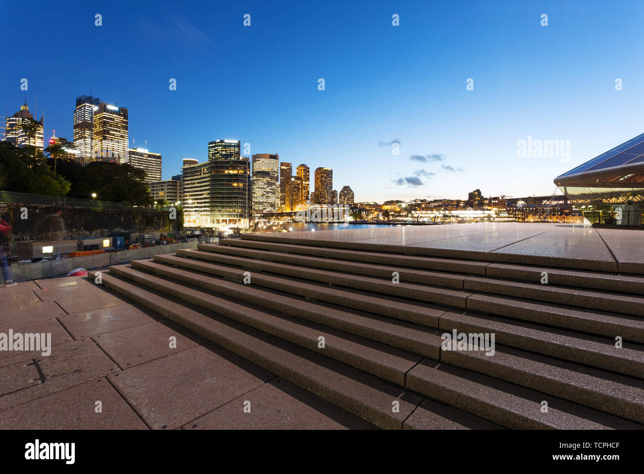 Steps and cityscape in sydney Stock Photo - Alamy