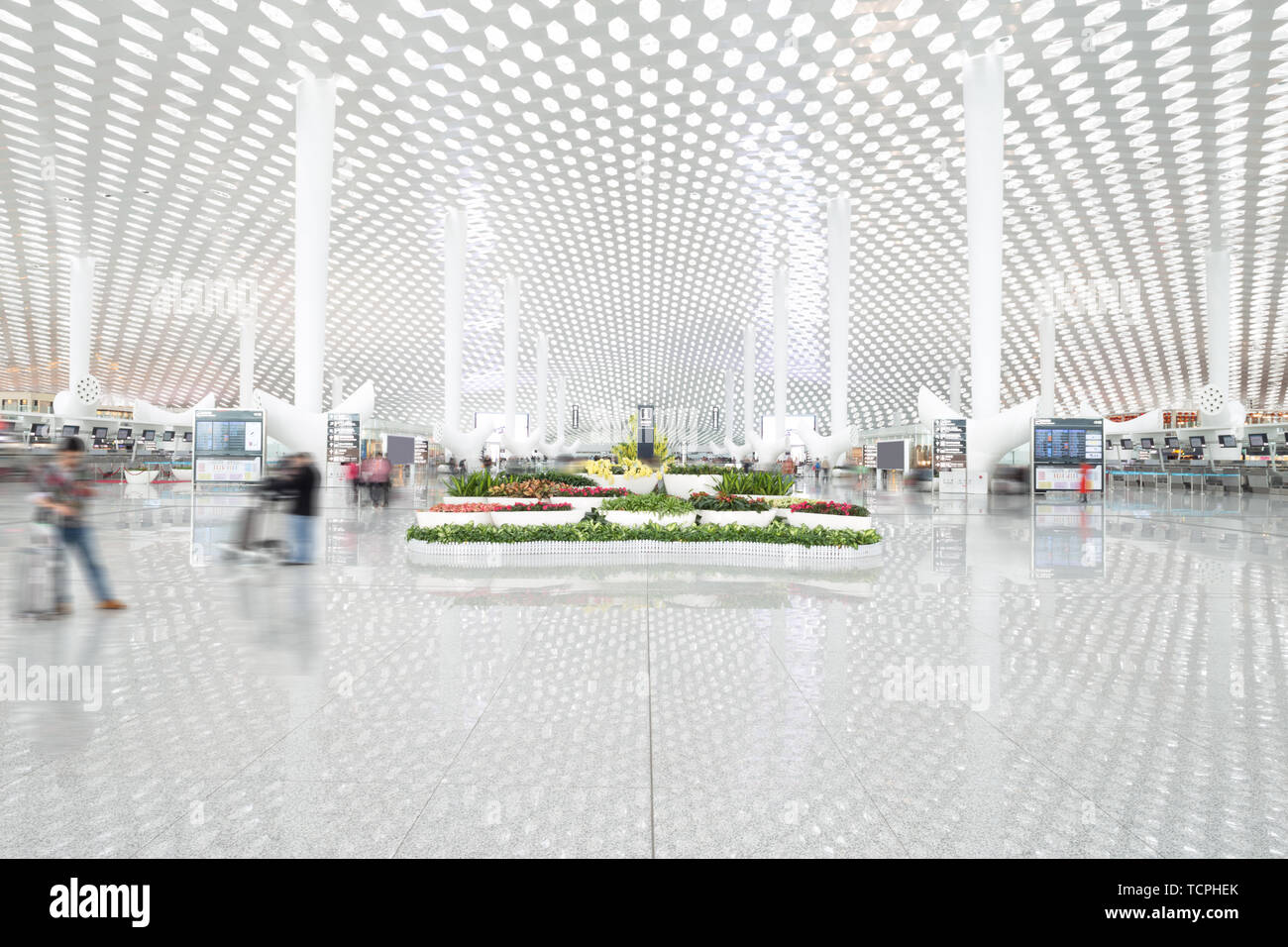 Airport center hall Stock Photo - Alamy