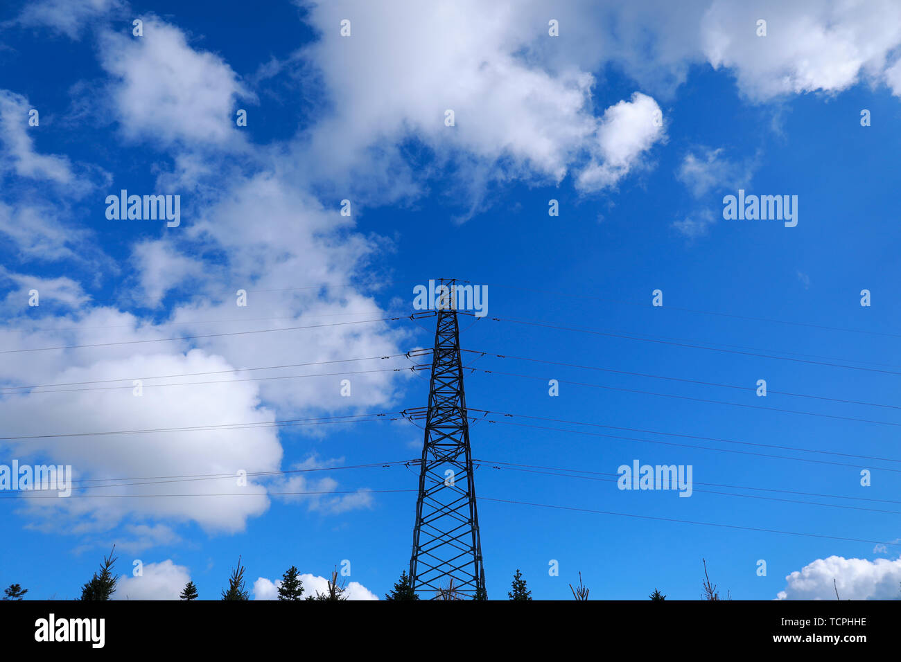 The big blue sky in the small county Stock Photo - Alamy