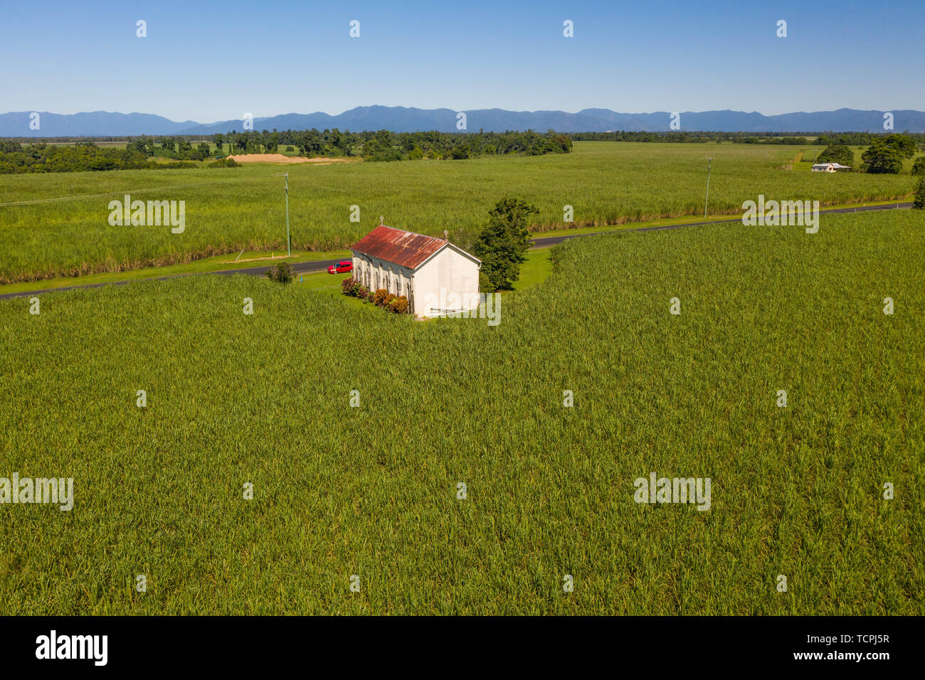 Aerial view of a church hi-res stock photography and images - Alamy