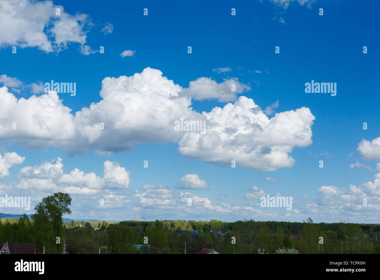 Thick clouds in the sky. Cloudy weather with clouds and clouds Stock ...