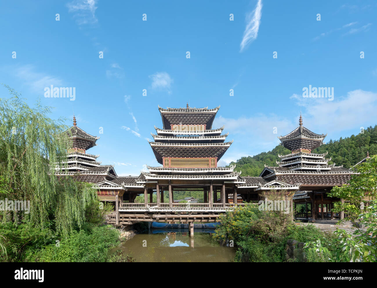 Gate of Dong Zhai, Zhaoxing, Guizhou Stock Photo - Alamy