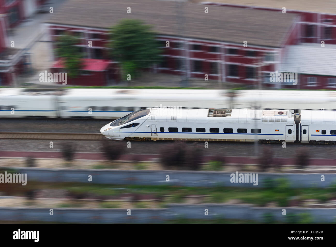 High-speed high-speed train Stock Photo - Alamy