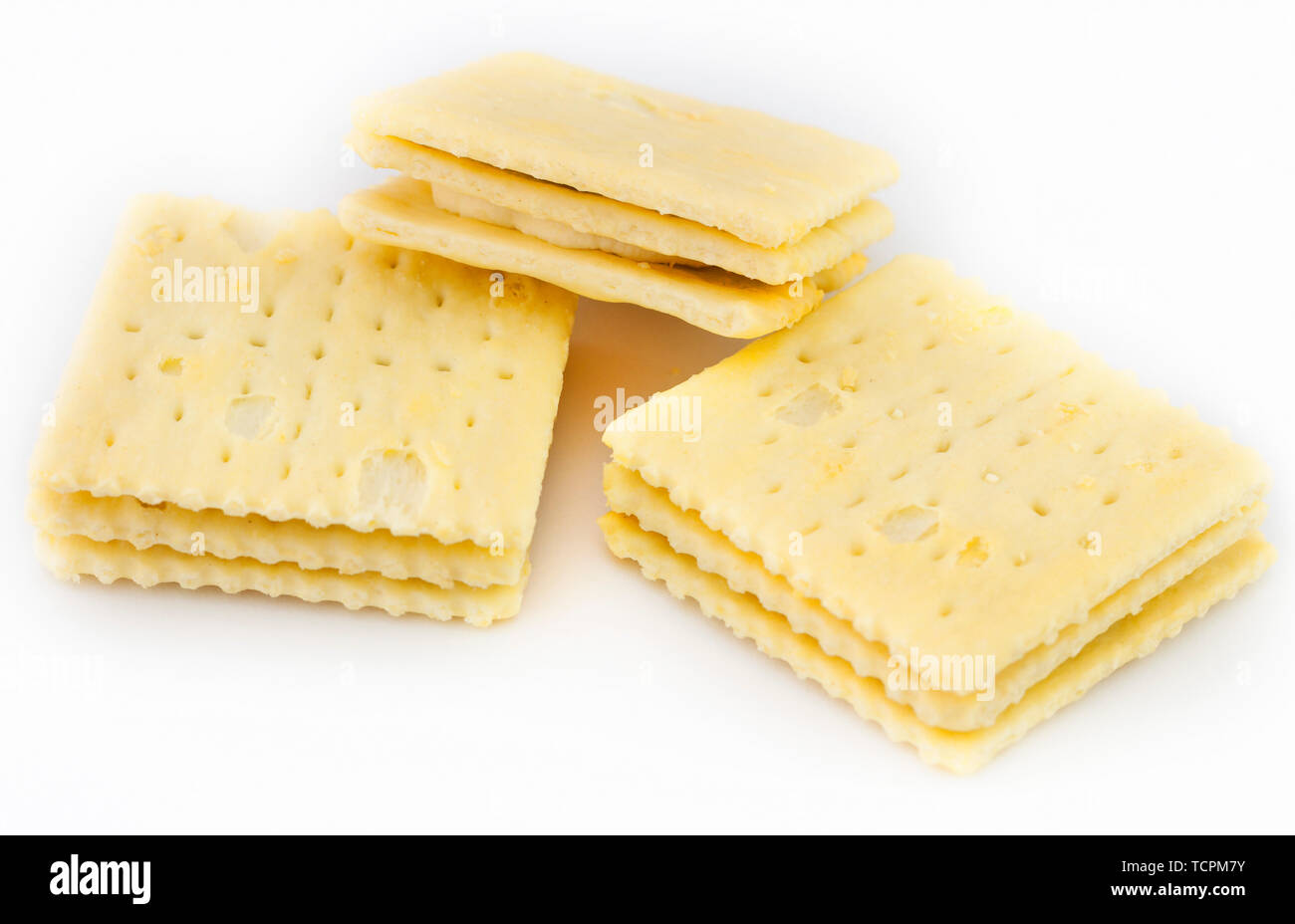 Cookies on white background Stock Photo - Alamy