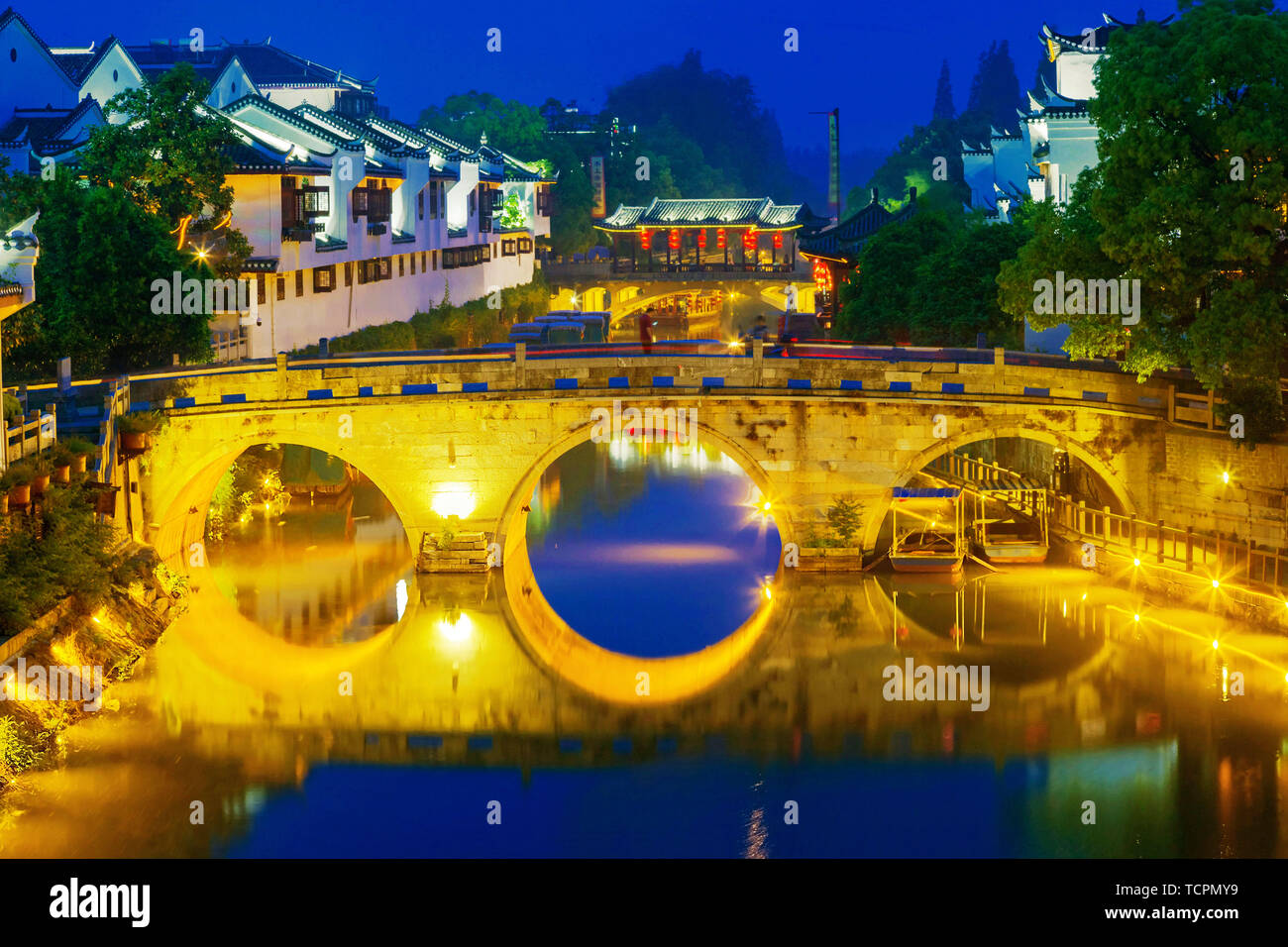 Scenery of Sanhe ancient town, Hefei City, Anwei Province Stock Photo ...