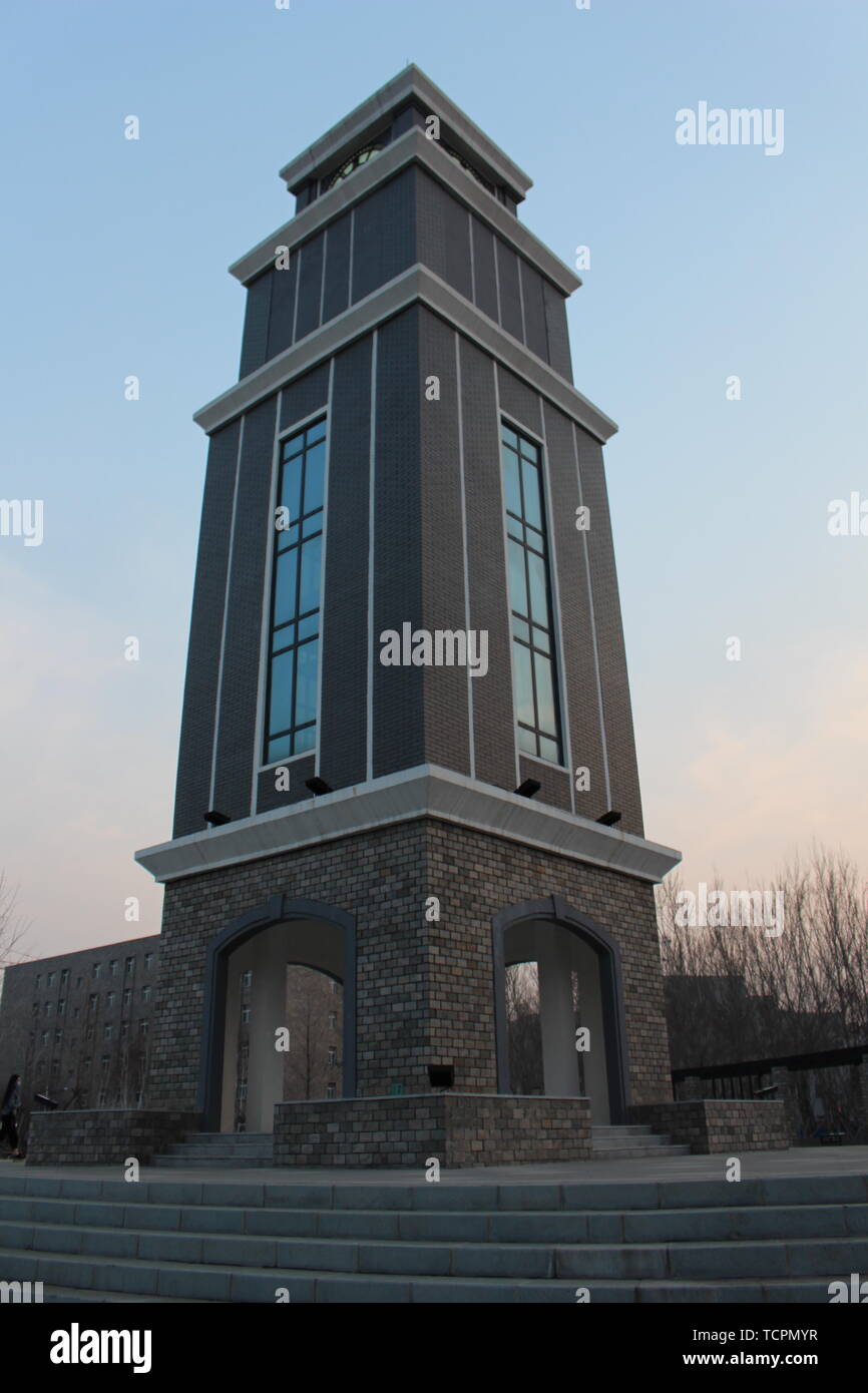 High rise building with traditional daylight and roofs hi-res stock ...