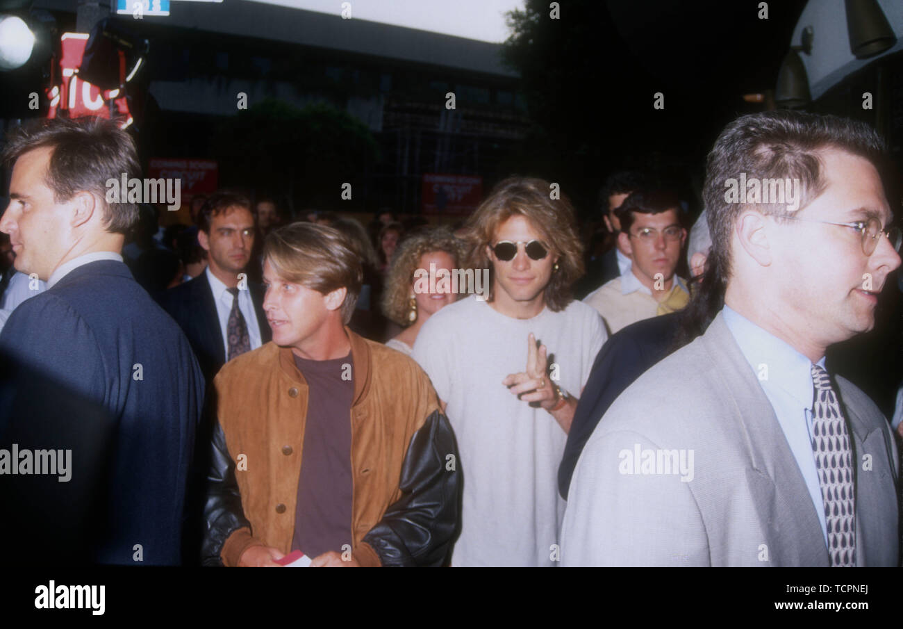 Westwood, California, USA 28th June 1994 Actor Emilio Estevez and singer Jon Bon Jovi attend the ...