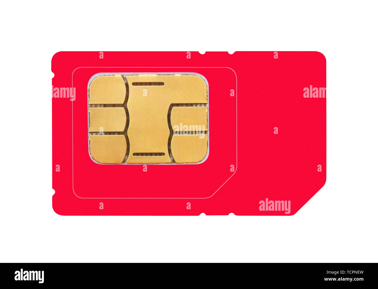 Sim card isolated on white background Stock Photo - Alamy